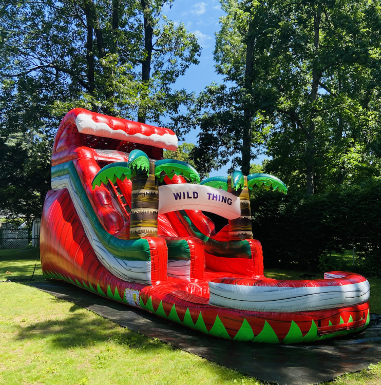 20' Red Hot Splash Wet/Dry | Funtime Bounce Houses