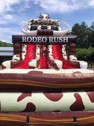 46' Rodeo Rush Obstacle Wet/Dry | Funtime Bounce Houses